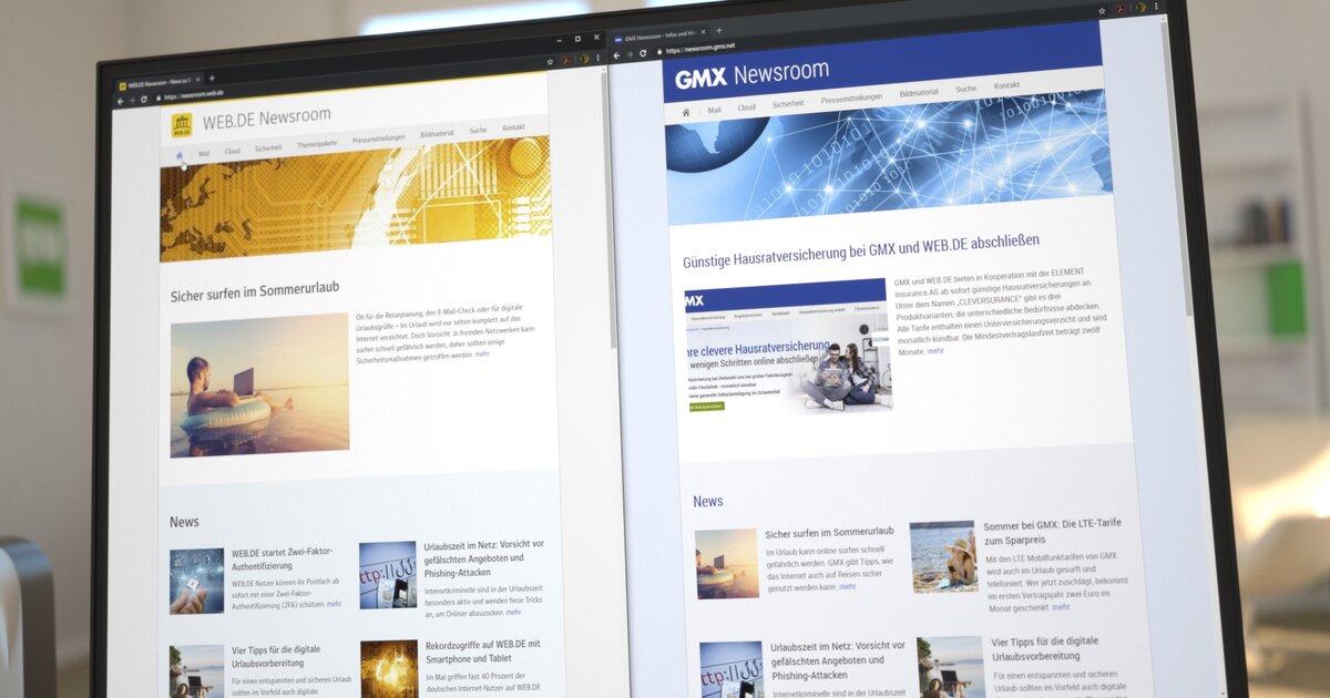 Web - Newsroom press areas of WEB.DE and GMX » Custom WordPress Theme ...