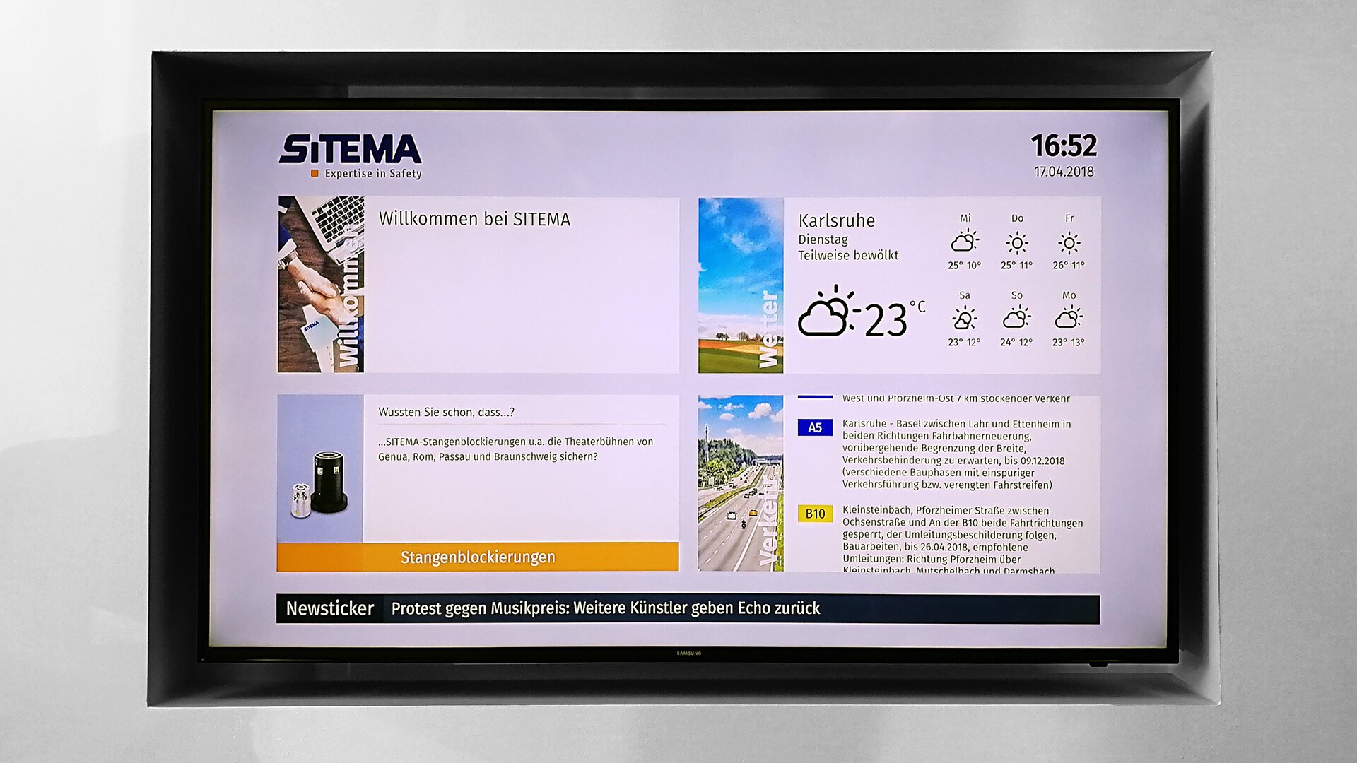 Apps - Foyer TV Welcome Screen » WebApp with weather, news and traffic ...