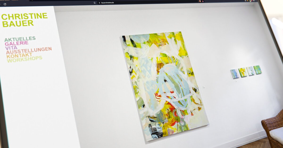 Web - Website-Relaunch » für karlsruher Künstlerin Christine Bauer ...